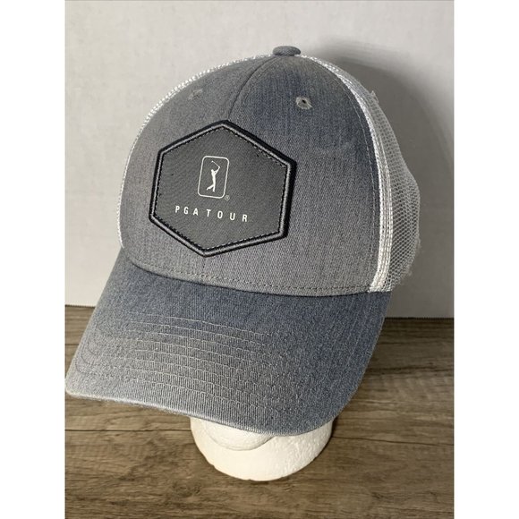 Accessories | Mens Adjustable Snapback Mesh Pga Tour Logo Golf Hat Cap ...